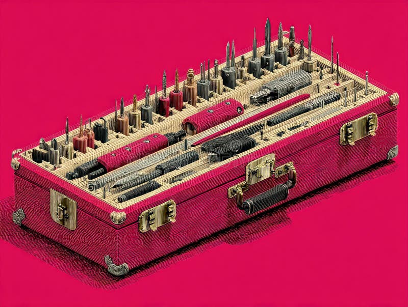A Graphic Representation of a Hidden Weapons Cache Stock Image - Image ...
