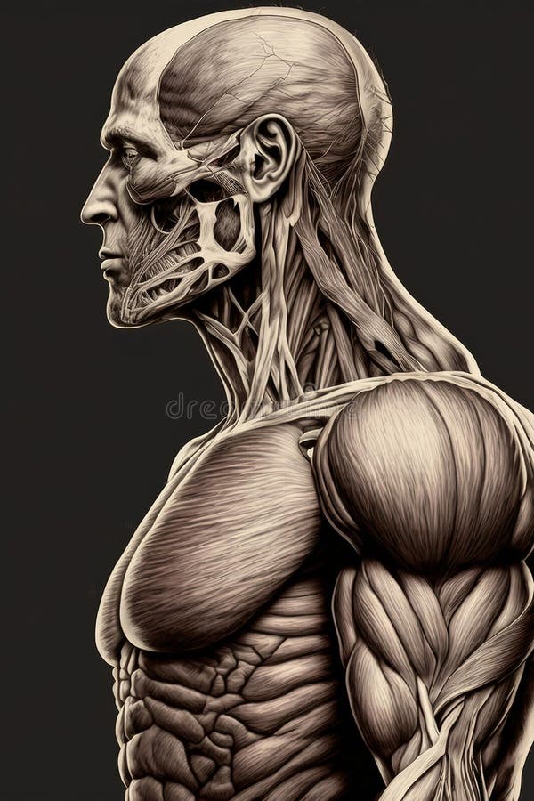 Graphic Representation of Human Muscles Stock Illustration ...