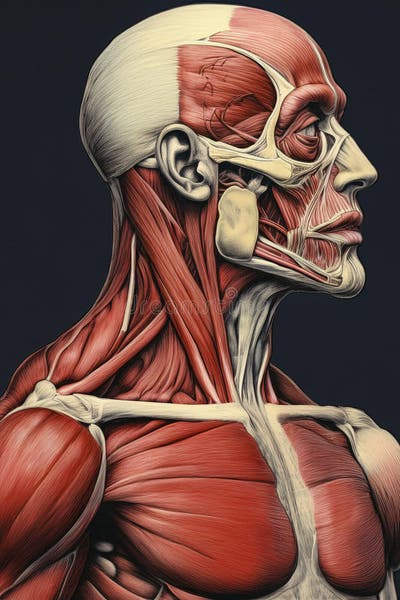 Graphic Representation of Human Muscles Stock Illustration ...