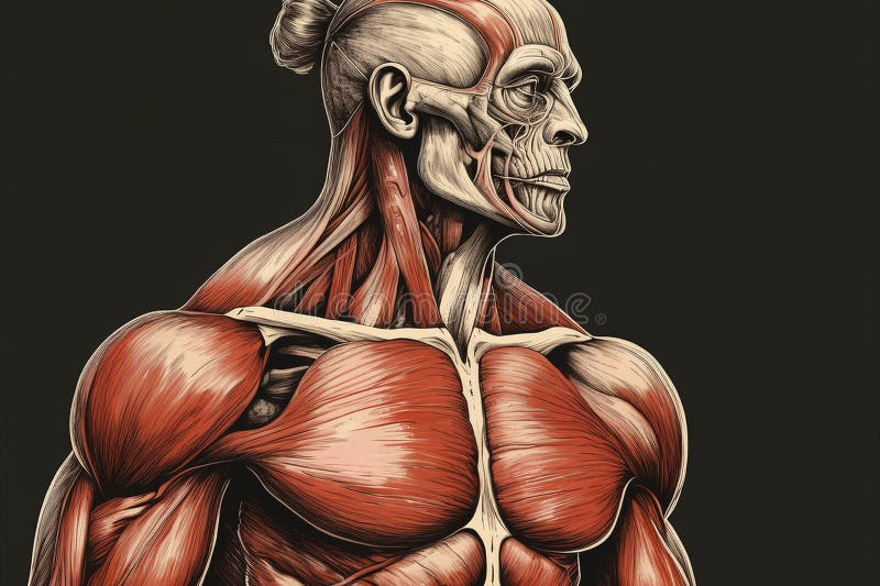 Graphic Representation of Human Muscles Stock Illustration ...