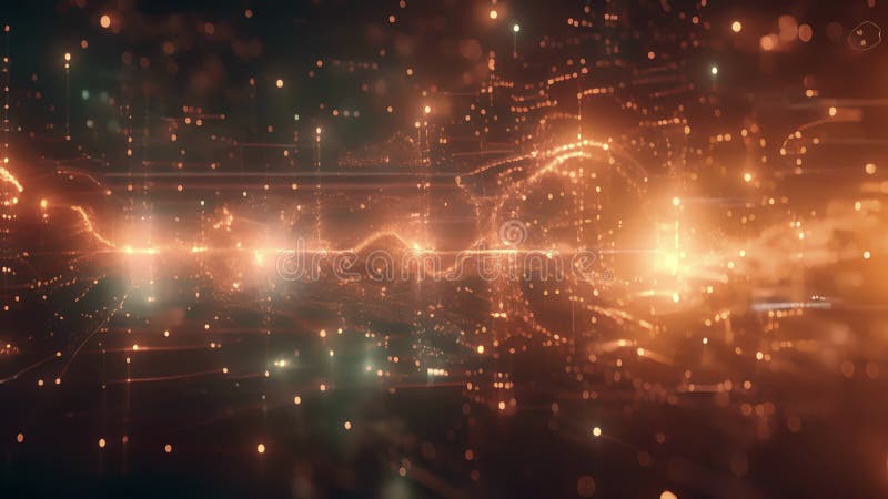 A Graphic Representation of a Network with Different Nodes and Connections Symbolising the ...