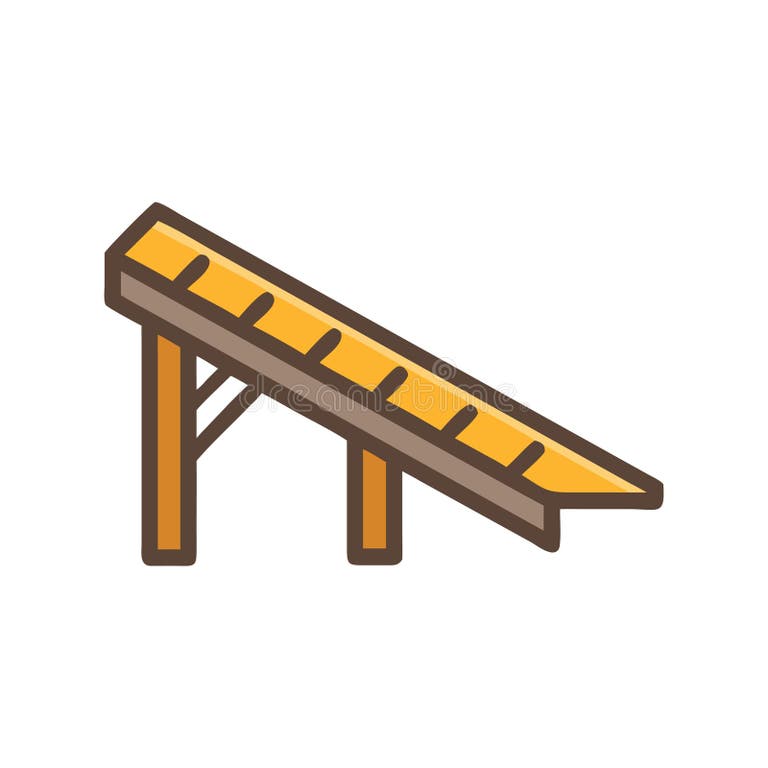 Structural Rafter Graphic for Construction Stock Vector - Illustration ...