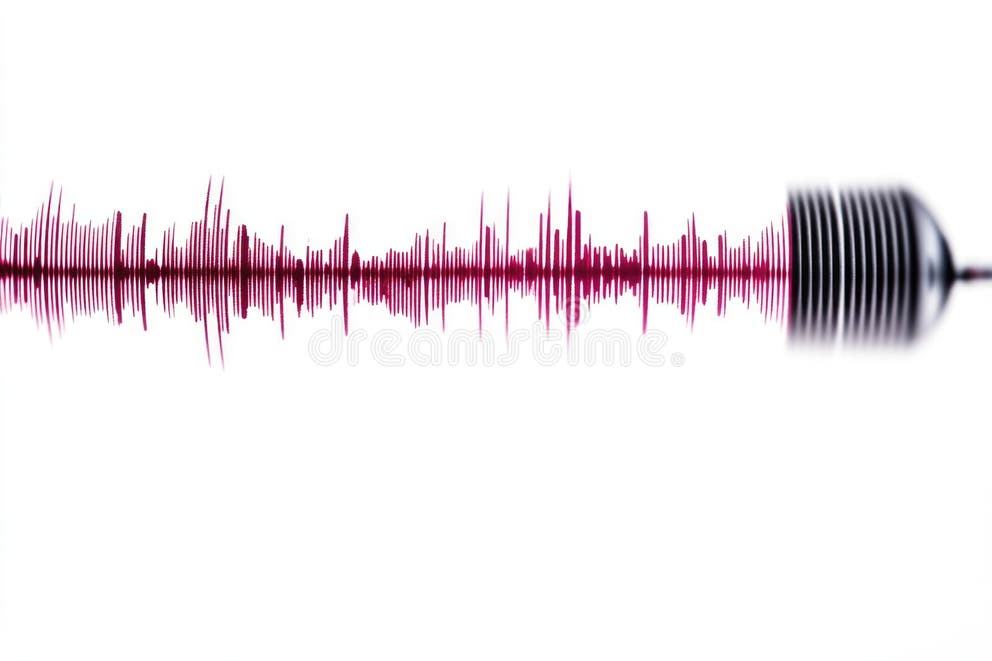 A Graphic Representation of a Sound Wave on a White Background Stock ...