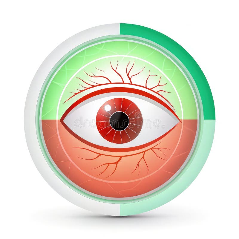 Icon Design Illustrating Glaucoma Risk Standards with a Focus on Eye ...