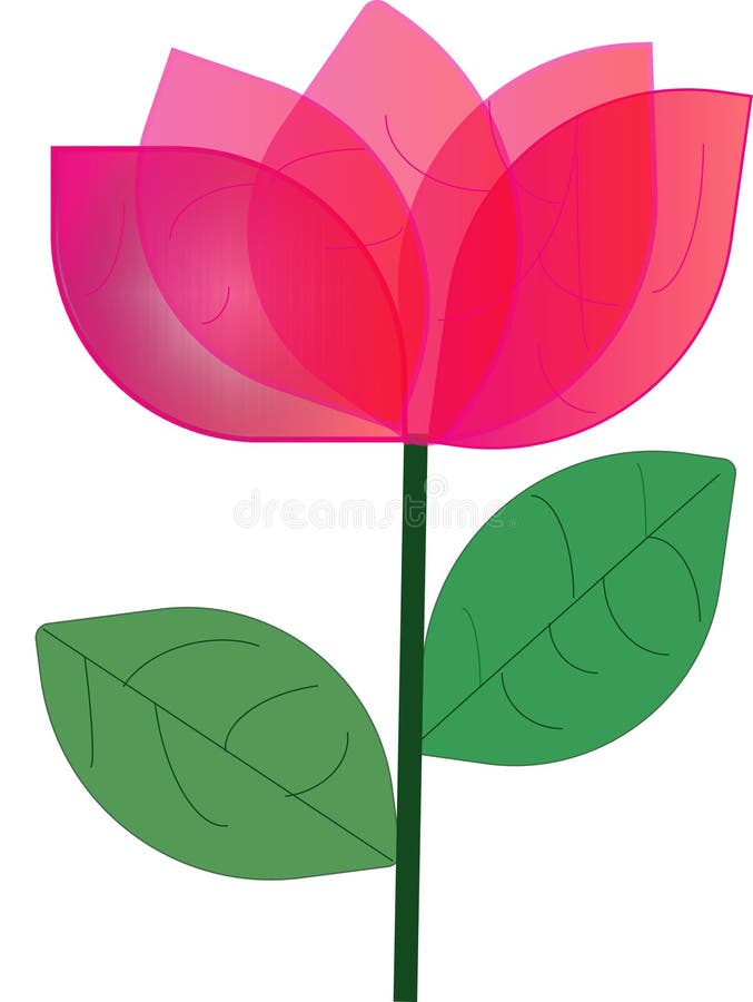 Illustration of a Rose in Vector for Design Work and Projects Stock ...