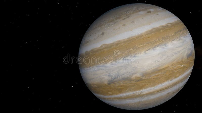Animation of Planet Jupiter and Moons in Their Orbit Around Solar ...