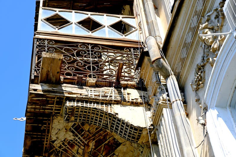 Elements and Details of the Facade of Buildings Stock Image - Image of ...