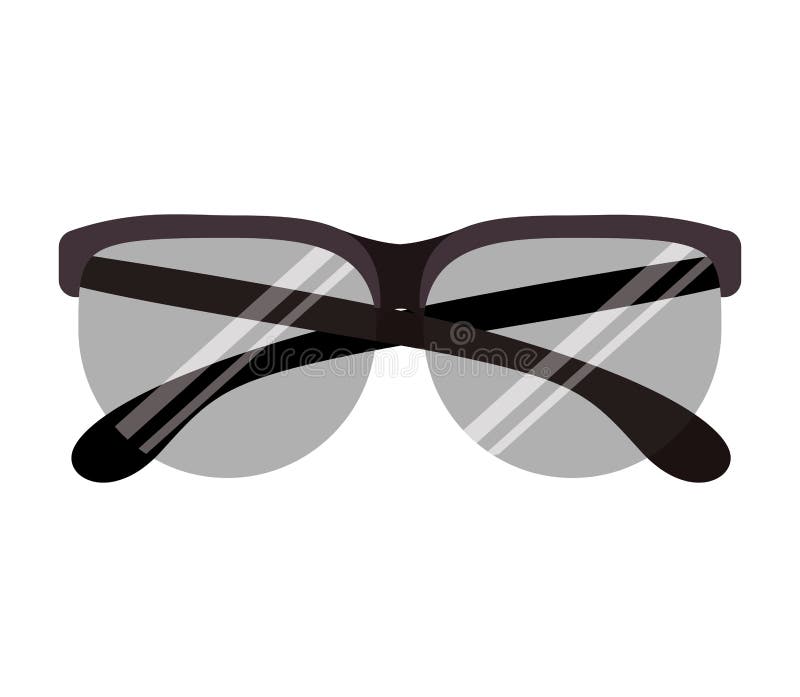 Graphic with Rimless Glasses Circular Stock Vector - Illustration of ...