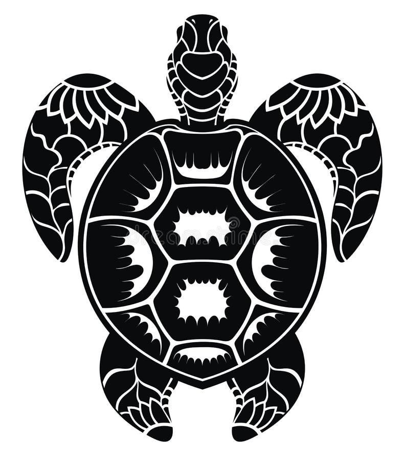 Graphic Sea Turtle Vector Design Stock Vector - Illustration of life ...