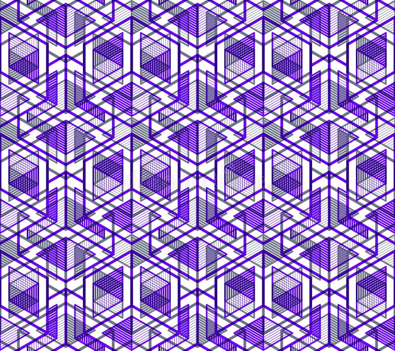 Graphic Seamless Abstract Pattern, Regular Geometric Black Stock Vector ...