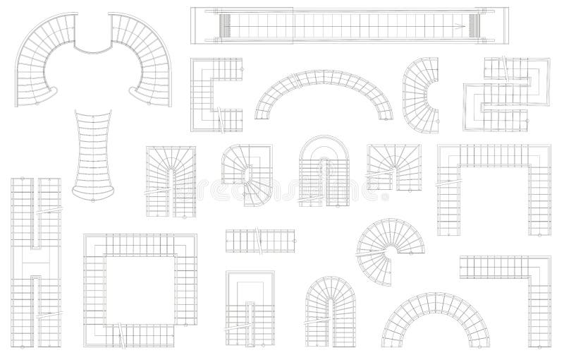 Stairs Top View Stock Illustrations – 1,969 Stairs Top View Stock ...