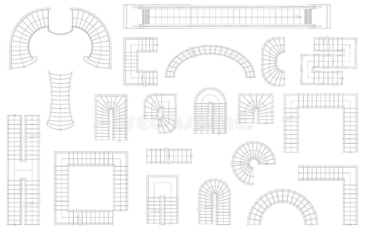 Stair Top View Stock Illustrations – 738 Stair Top View Stock ...