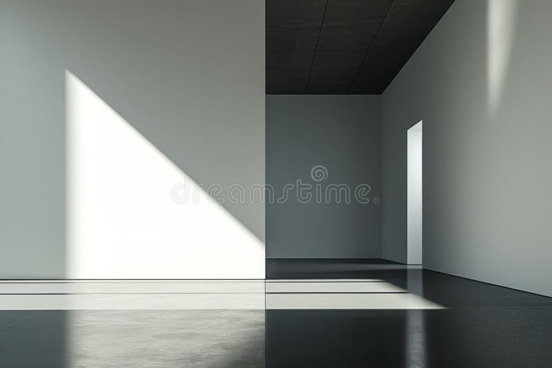 Graphic Shadow Pattern in Modern Building Stock Illustration ...