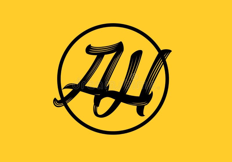 Graphic Shape of AH Initial Letter Stock Vector - Illustration of ...