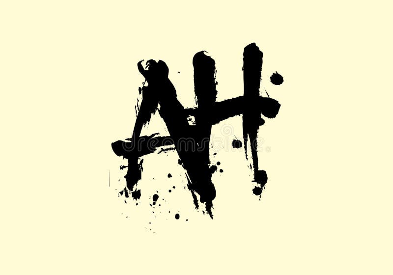 Graphic Shape of AH Initial Letter Stock Vector - Illustration of logo ...