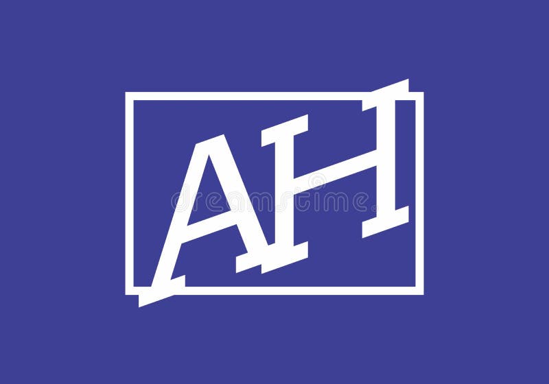 Graphic Shape of AH Initial Letter Stock Vector - Illustration of logo ...