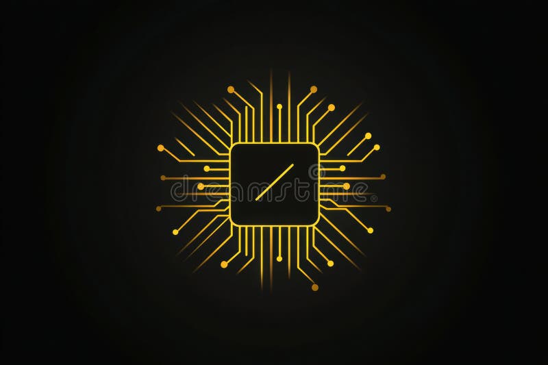Ai Microchip Circuits Icon Stock Photos - Free & Royalty-Free Stock ...