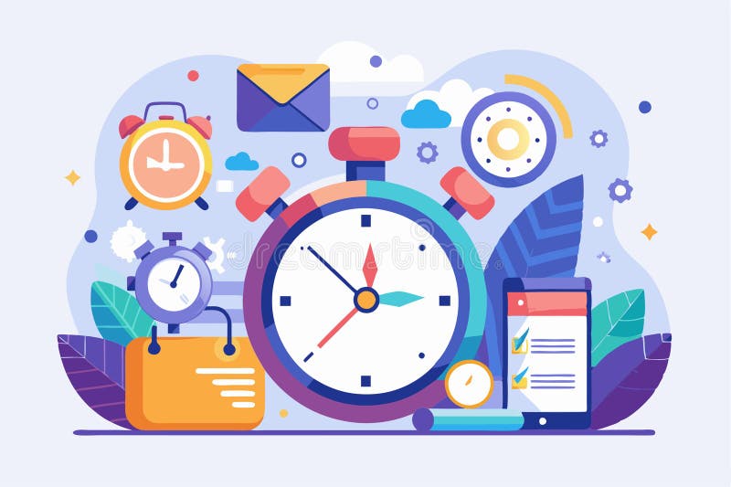 This Graphic Showcases Various Clocks and Reminders Symbolizing the ...