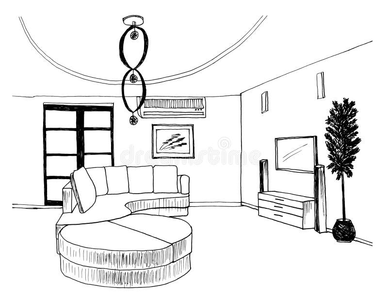 Headboard Drawing Sketch Stock Illustrations – 64 Headboard Drawing ...