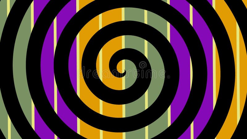 Graphic Spiral Pattern with Pop-up Bars that Rotate Clockwise and Then ...
