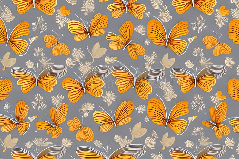Graphic Style Regular Patterns Template with Butterflies Stock ...