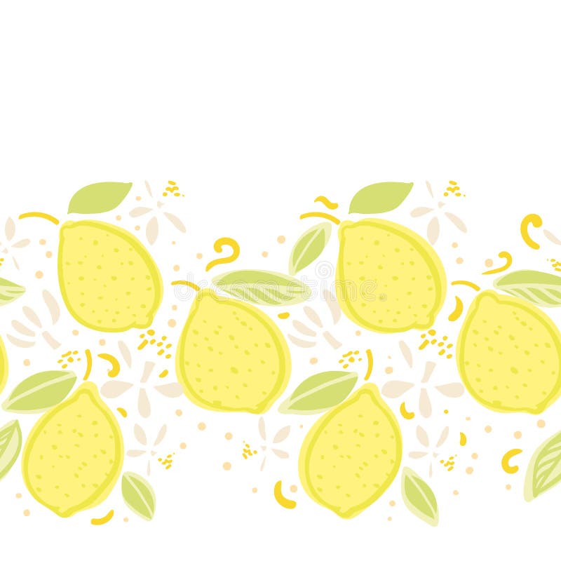 Italian Lemon Border Stock Illustrations – 321 Italian Lemon Border ...