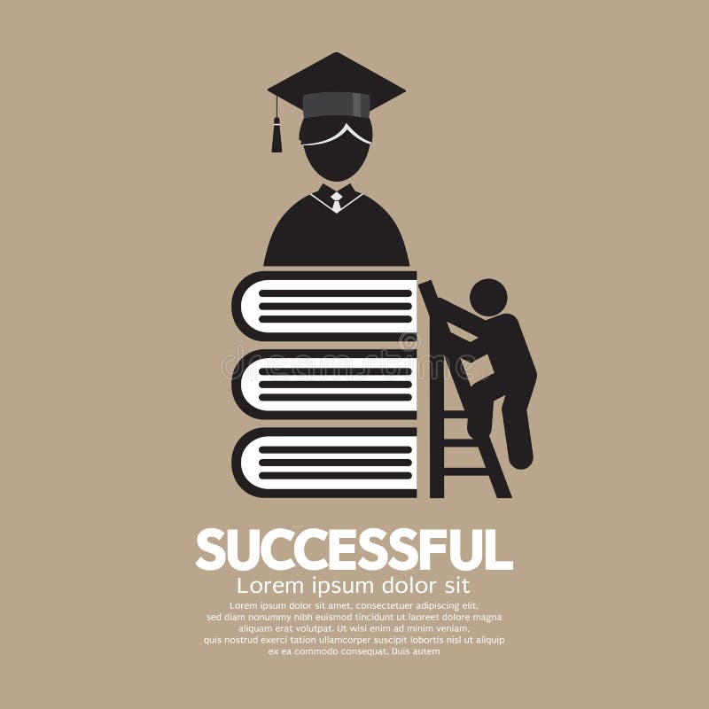 Graphic Symbol Conceptual Ideas of Education Successful Stock Vector ...