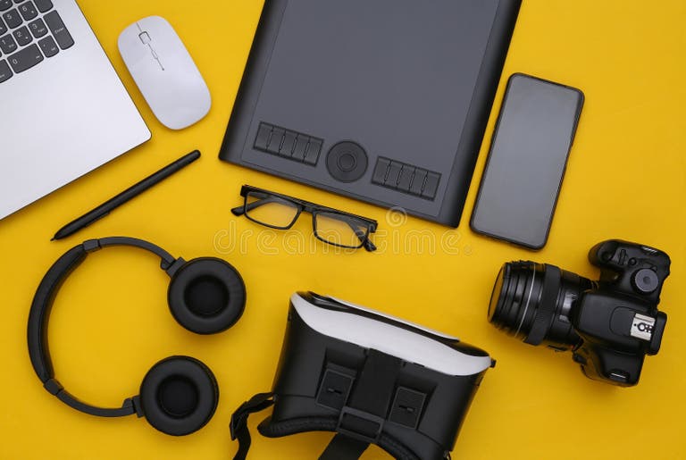 Graphic tab stock photo. Image of modern, concept, workplace - 250061460