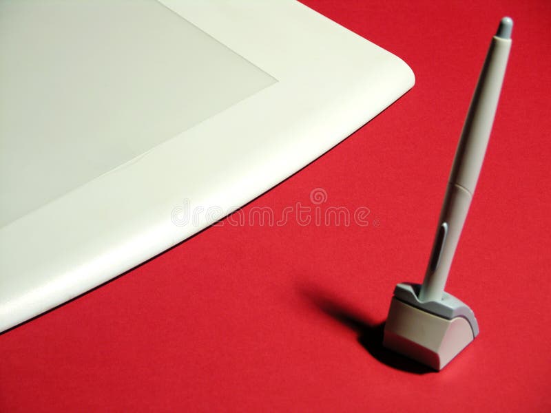 Graphic tablet stock image. Image of office, designer, draw - 51913