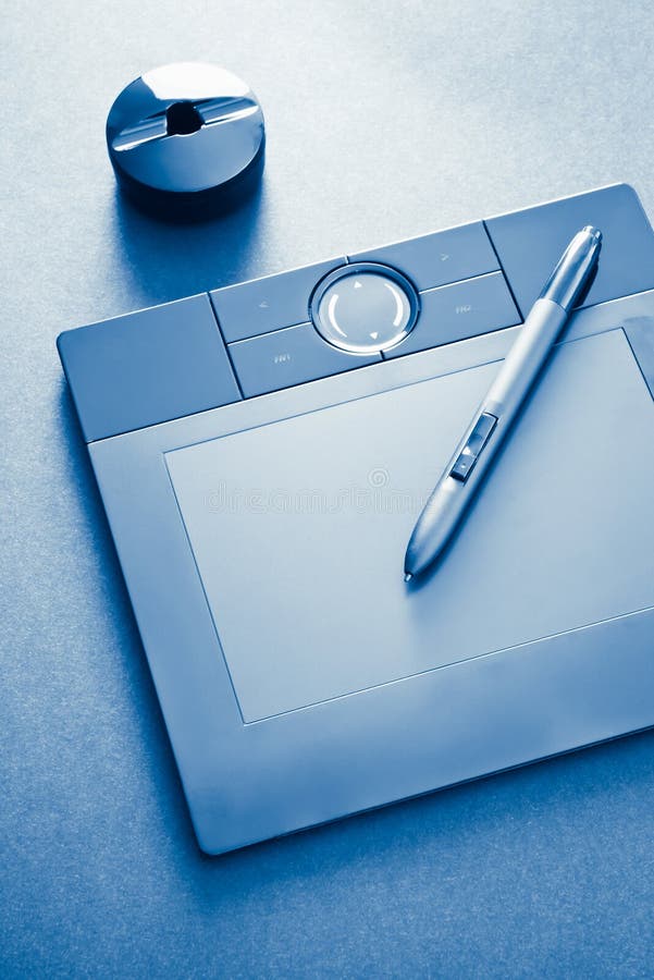Pen on graphic tablet stock photo. Image of creation, digitizer - 9392776
