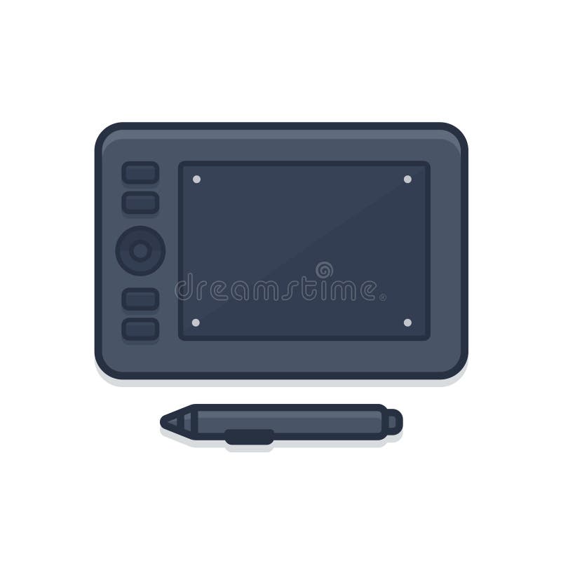 Graphic Tablet Stylus Outline Icon. Signs and Symbols Can Be Used for ...
