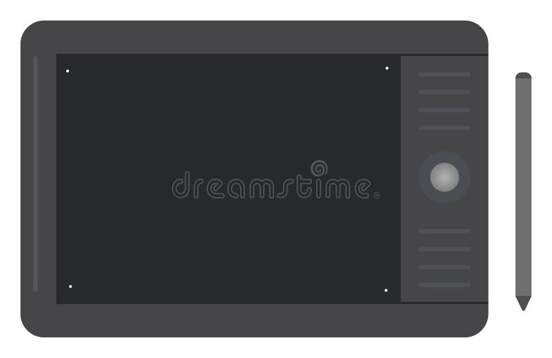 Graphic Tablet, Illustration, Vector Stock Vector - Illustration of ...
