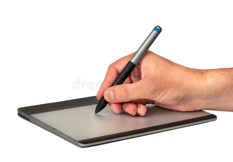 Graphic tablet isolate stock image. Image of isolated - 149548109