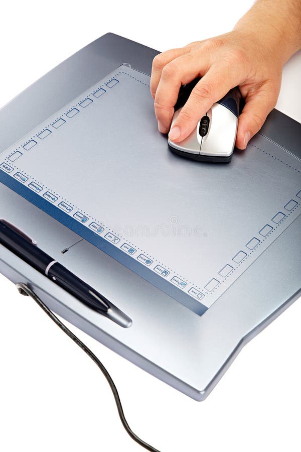 Tablet pen and mouse stock image. Image of touch, equipment - 12406305