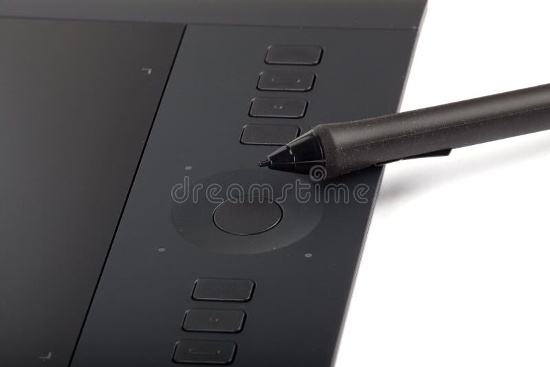 Graphic Tablet with Pen for Illustrators and Designers Stock Photo ...