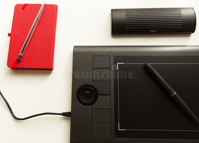 Graphic Tablet / Pen Tablet Stock Image - Image of graphic, creative ...