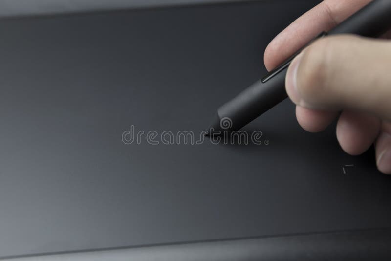 Graphic Tablet Stylus Detail Stock Photo - Image of graphical ...