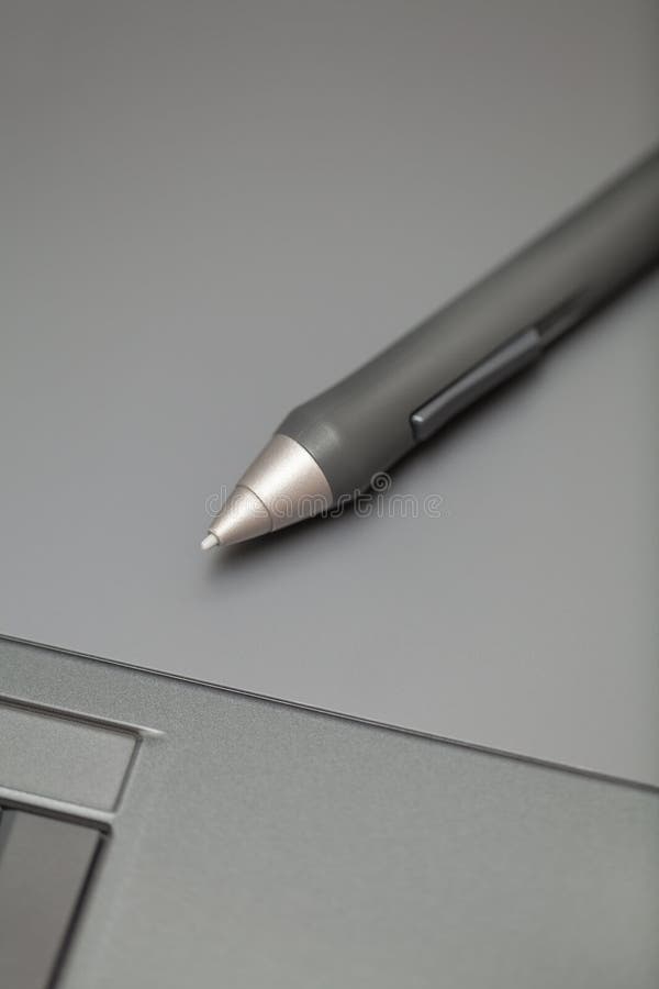 Graphic tablet and stylus stock photo. Image of equipment - 31153182
