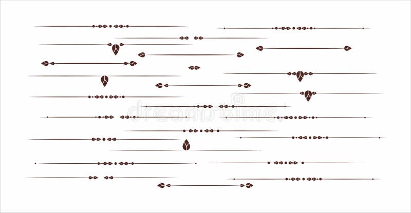 Text breaks stock vector. Illustration of collection, elements - 9588931