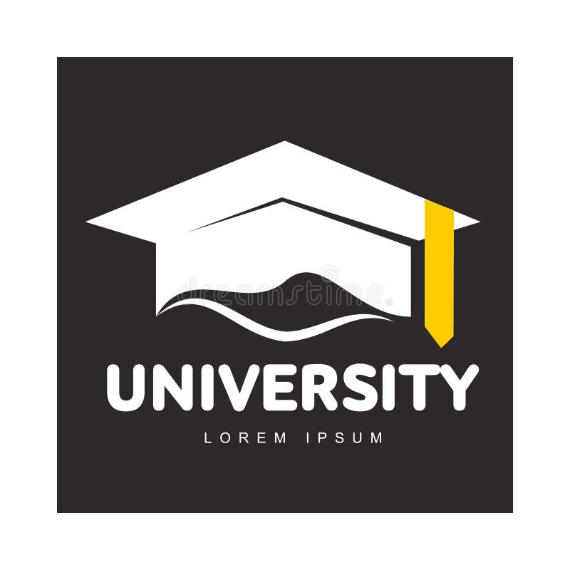 Graphic Three Colored Square Academic, Graduation Cap Logo Template ...