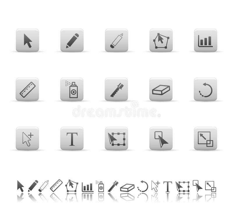 Graphic tools icons. stock vector. Illustration of graphic - 9837367