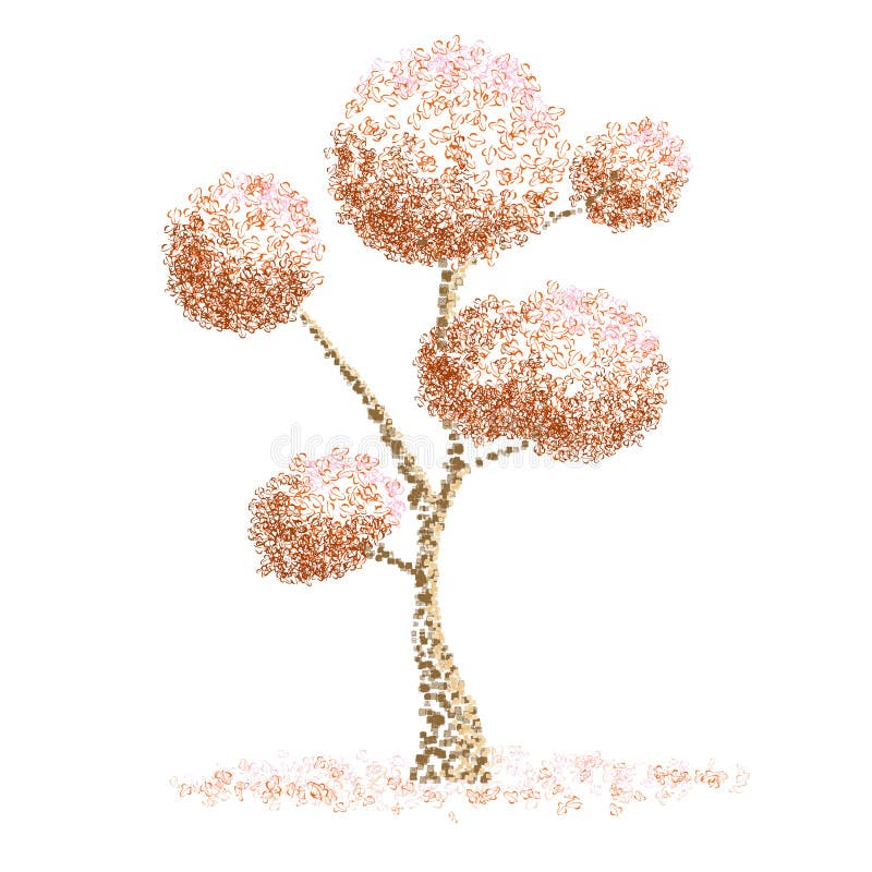 Graphic tree stock illustration. Illustration of element - 59072289
