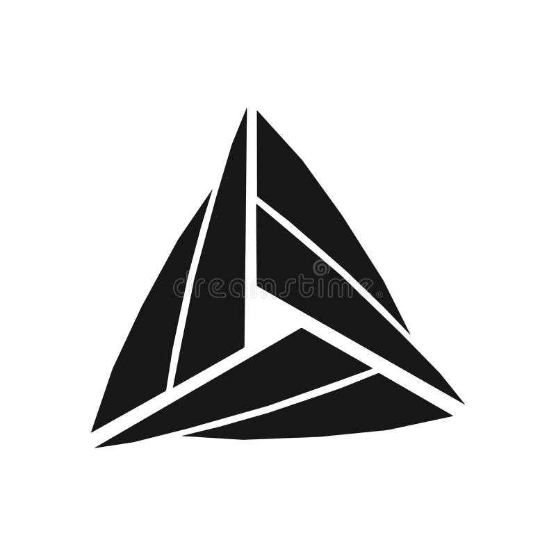 Graphic Triangles. Geometry Symbols and Elements Stock Vector ...