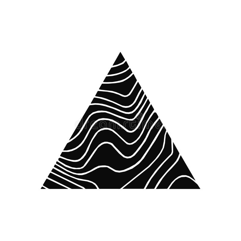 Graphic Triangles. Geometry Symbols and Elements. Icon Illustration ...