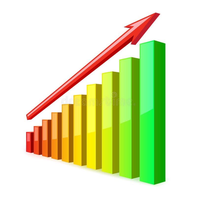 Graphic Up with Arrow Vector Illustration Isolated on White Background ...