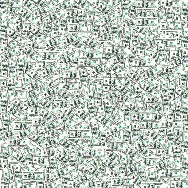 Graphic US Dollar Banknote in Wallpaper Pattern Stock Illustration ...