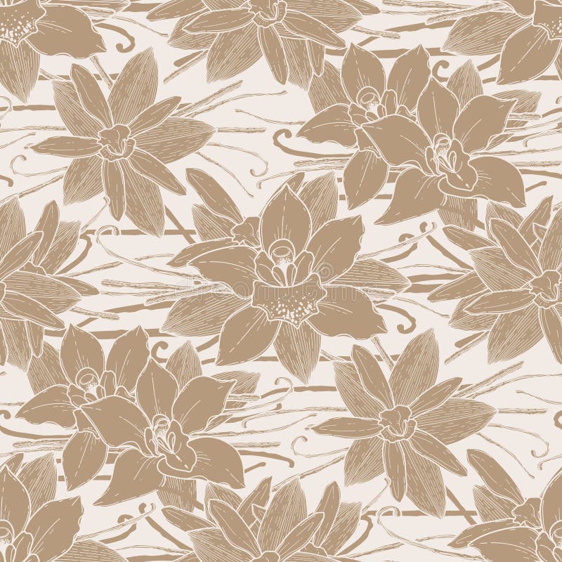 Graphic vanilla pattern stock vector. Illustration of delicious - 73130231