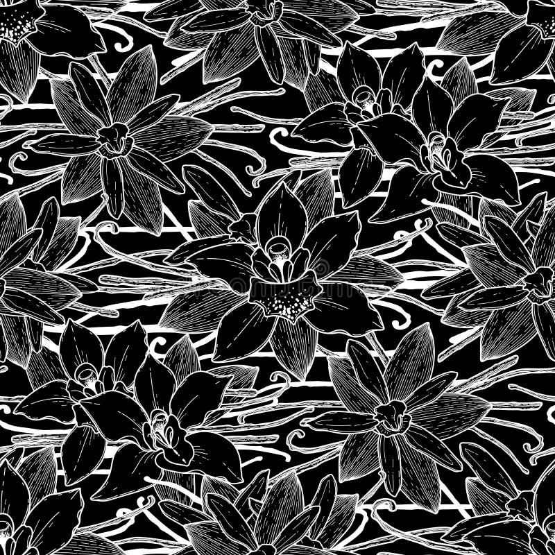 Vanilla pattern stock vector. Illustration of grid, stick - 45886741