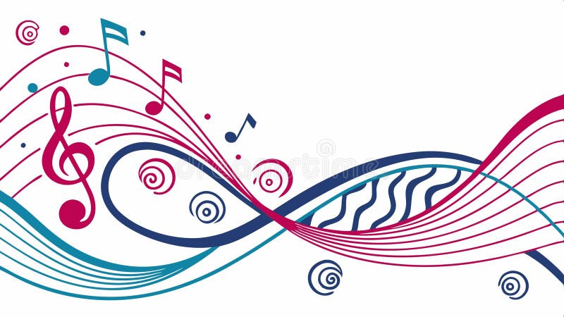 Abstract Music Wave, Sound Graphic Vector Design Element Generative AI ...