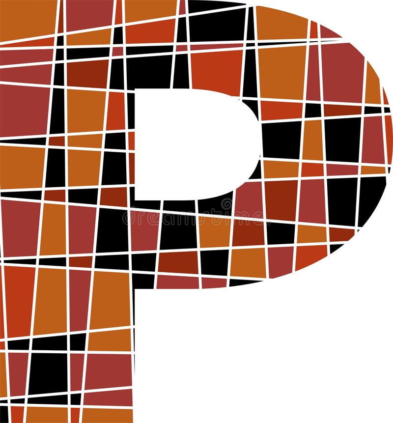 Alphabet vector letter P stock vector. Illustration of logo - 186810654